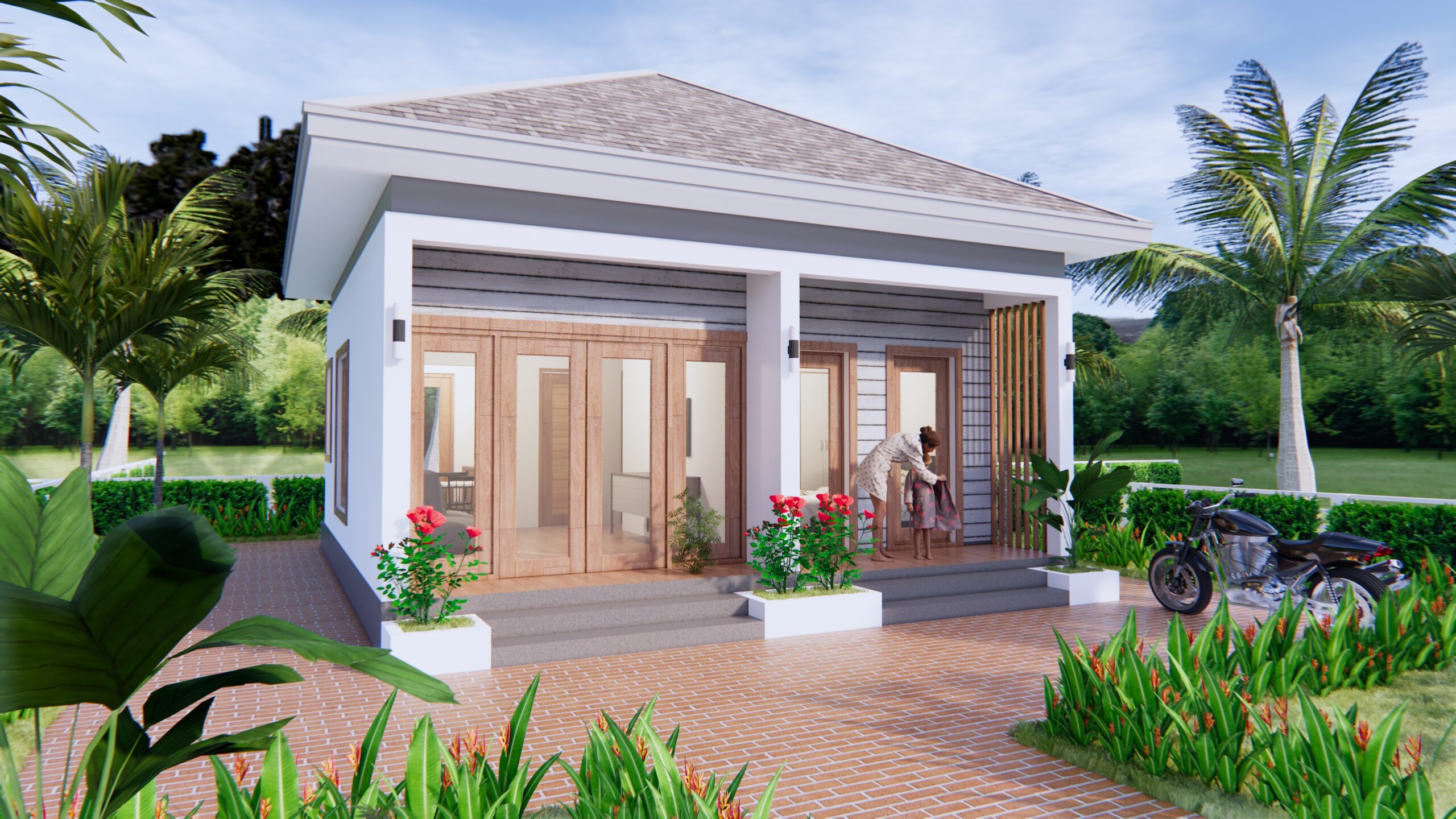 House Design 3d 7x7 Meter 23x23 Feet Free Download - House Design 3D